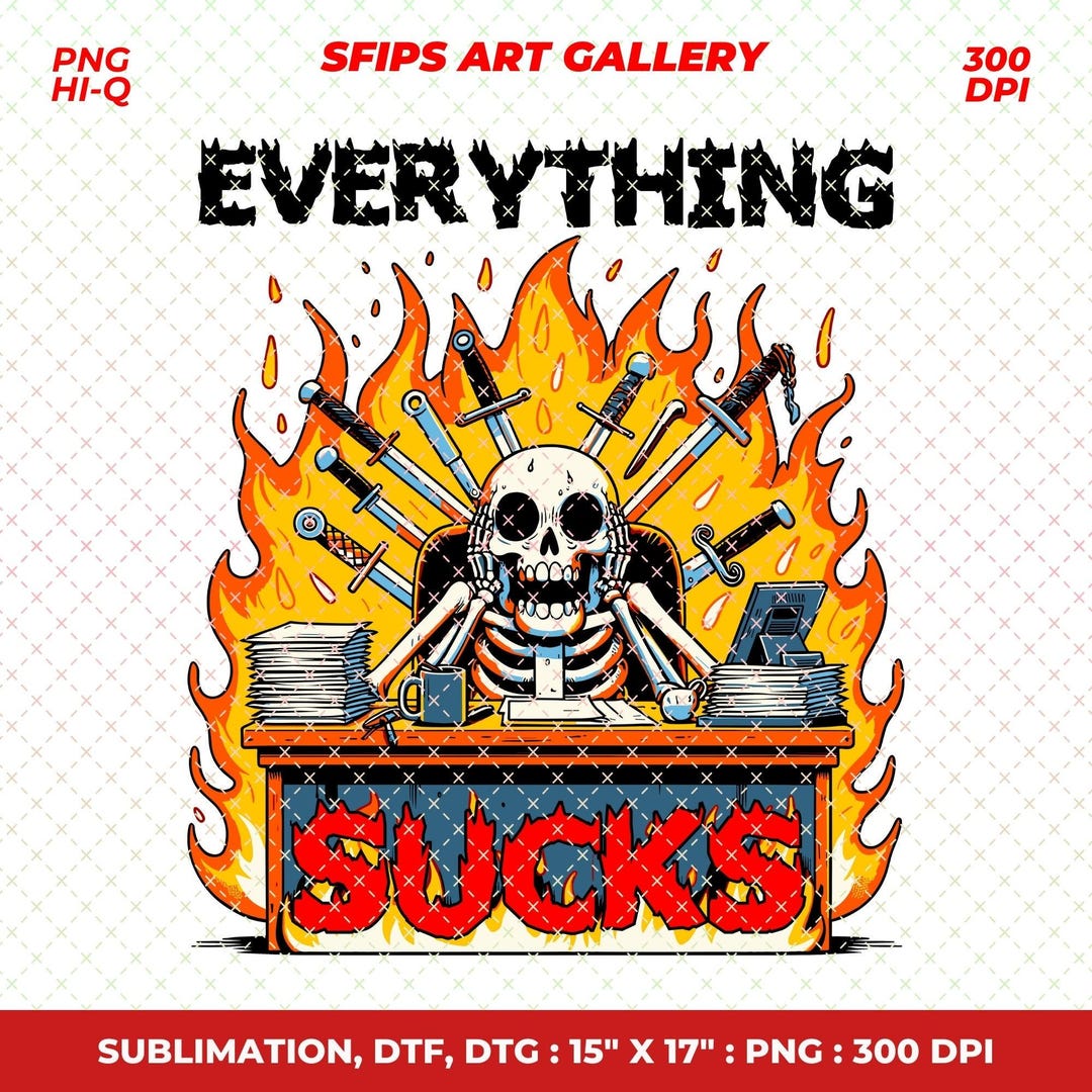 Everything Sucks Png-funny Sublimation Digital Design Download-adult ...