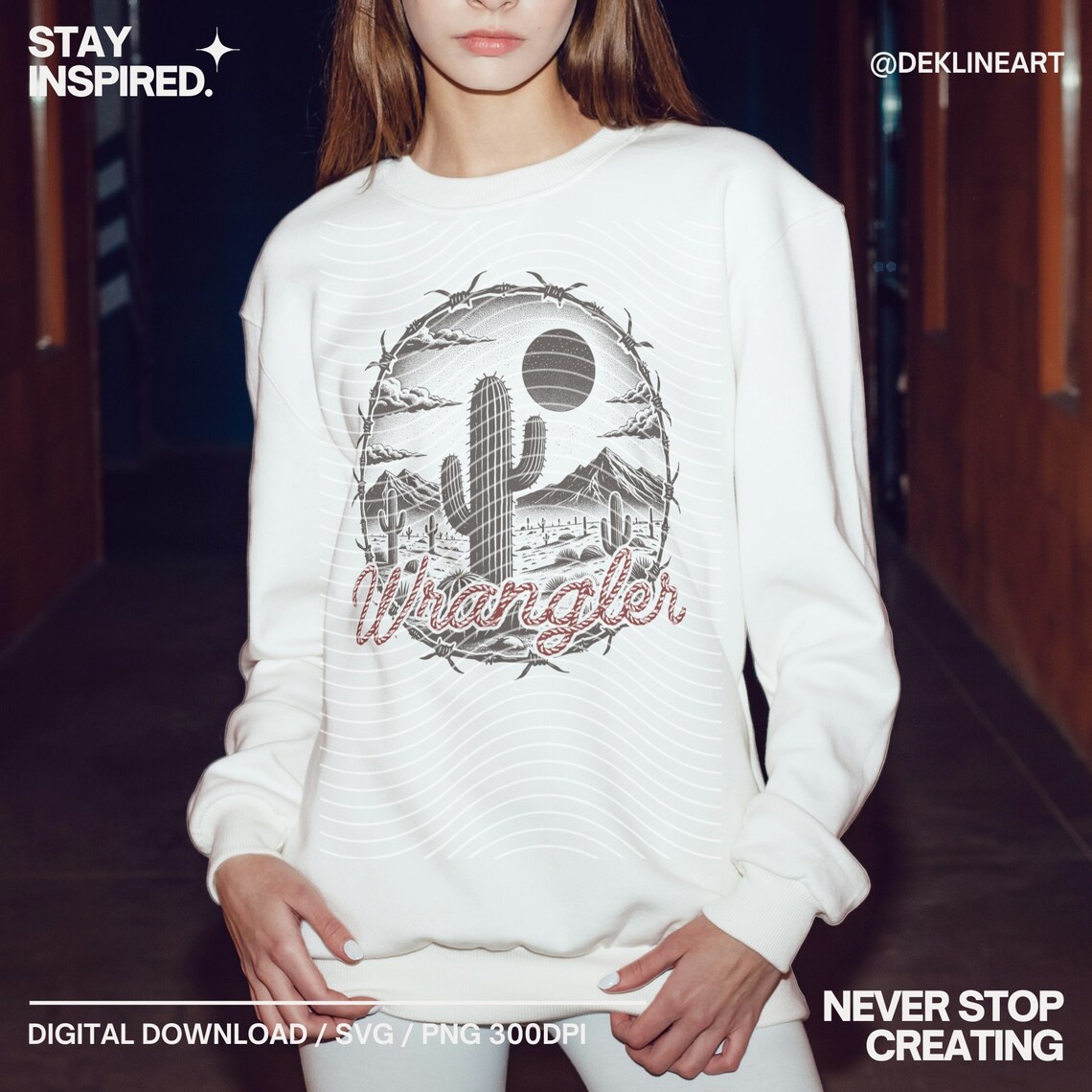 Wrangler, SVG PNG Files, Distressed Western, Trendy Vintage Retro ...