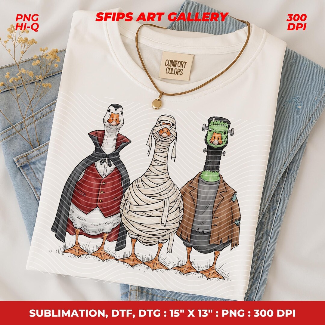 Boo Ghost Goose Png, Halloween Goose PNG, Halloween Shirt, Autumn Png ...