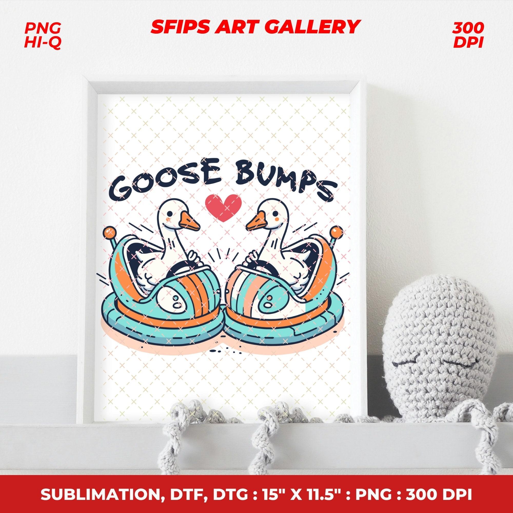 Goose Bumps PNG, Retro Clipart for Shirts (digital Download) - Etsy