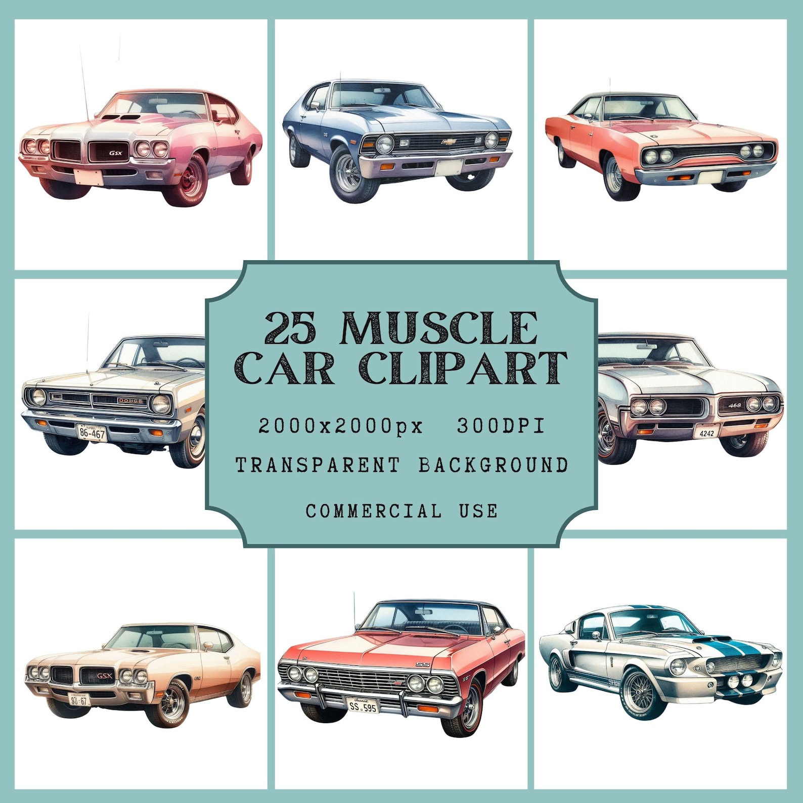 25 Muscle Car Clipart Muscle Car PNG Car Clip Art Muscle Car Clip Art ...