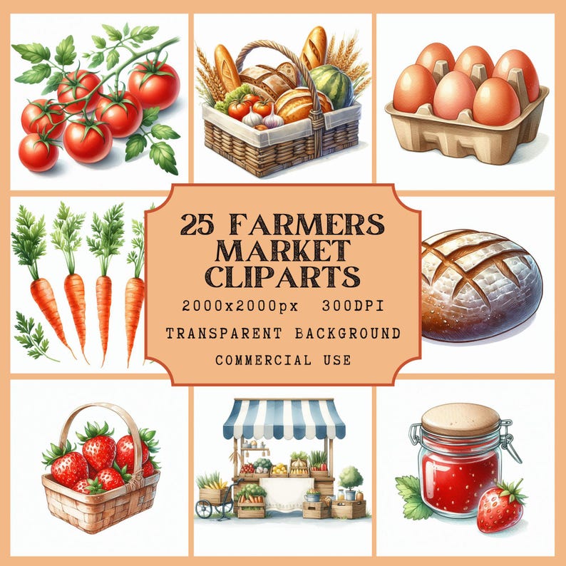 25 Farmers Market Clipart | Farmers Market PNG | Farmers Clipart ...
