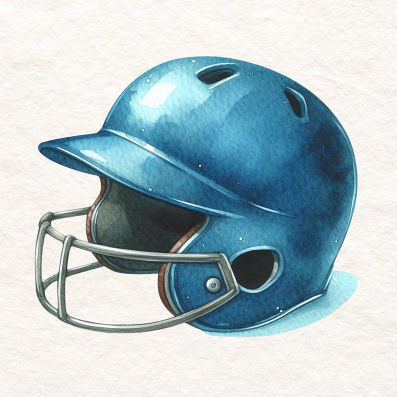 25 Baseball Watercolor Clipart: Sports Graphics (PNG Digital Download ...