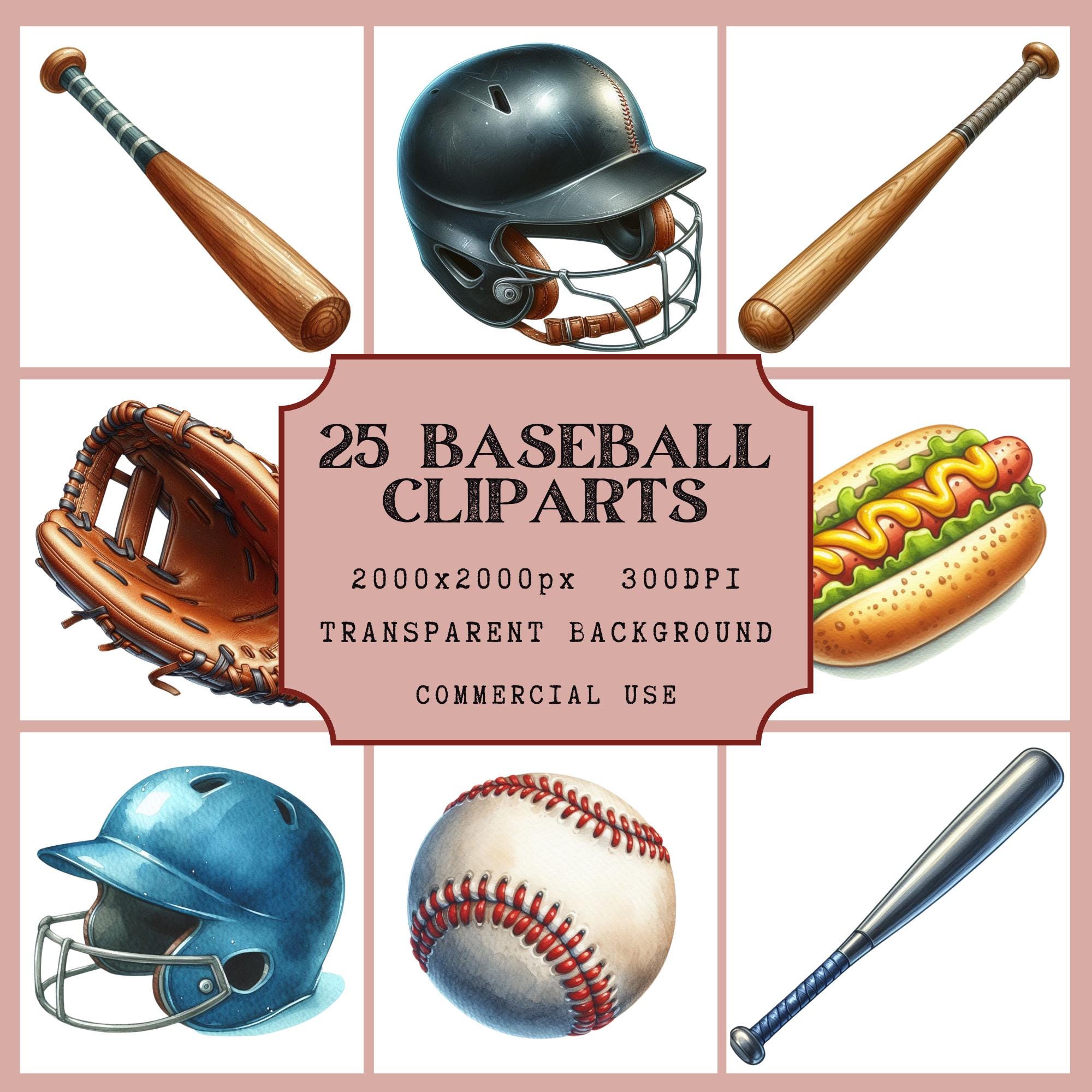 25 Baseball Clipart | Baseball PNG | Sports Clipart | Baseball ...