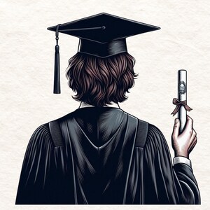 25 Graduation Boy Clipart | Graduate Male PNG | Male Graduate ...