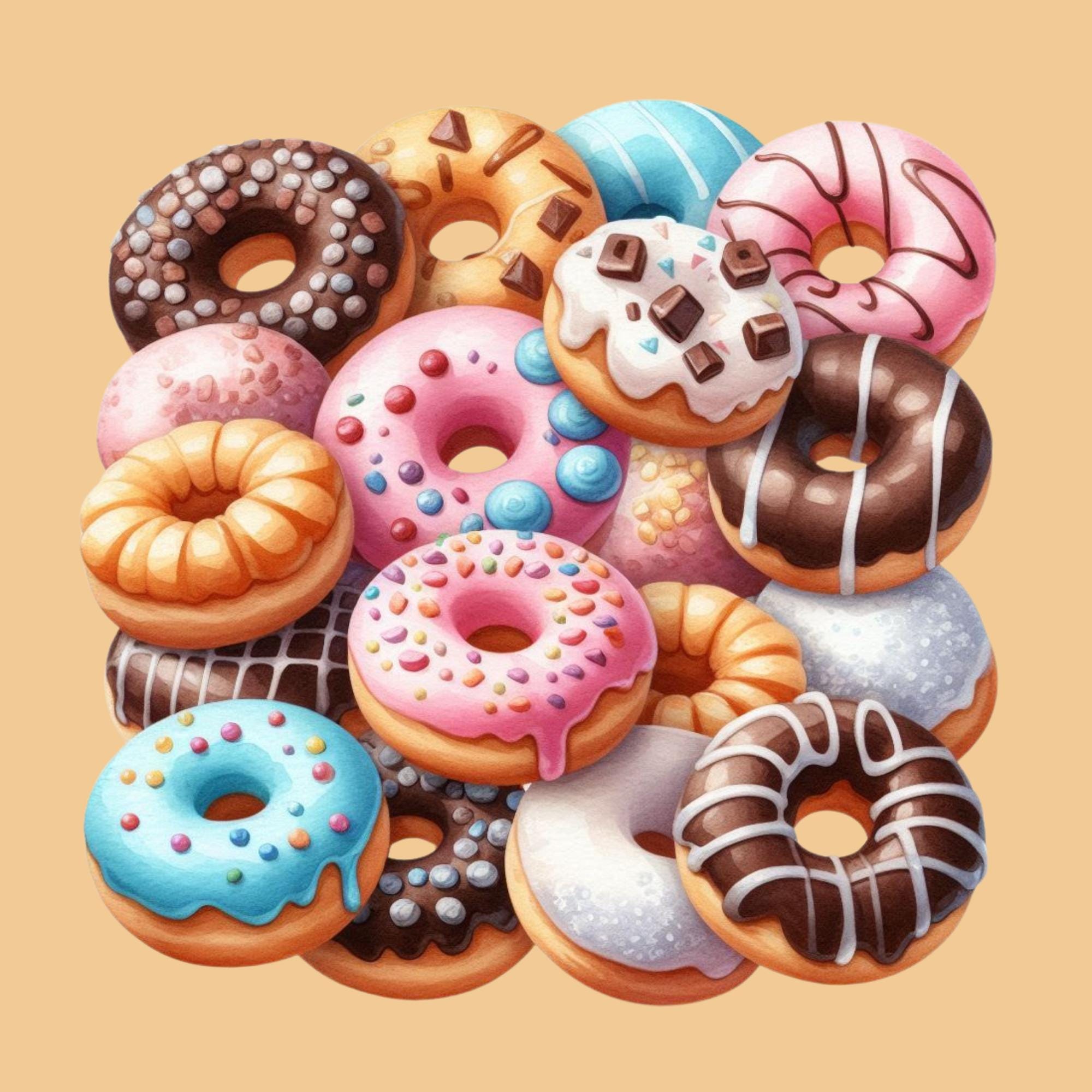 25 Donut Clipart Donut PNG Donut Clip Art Doughnut Clipart Cake Clip ...