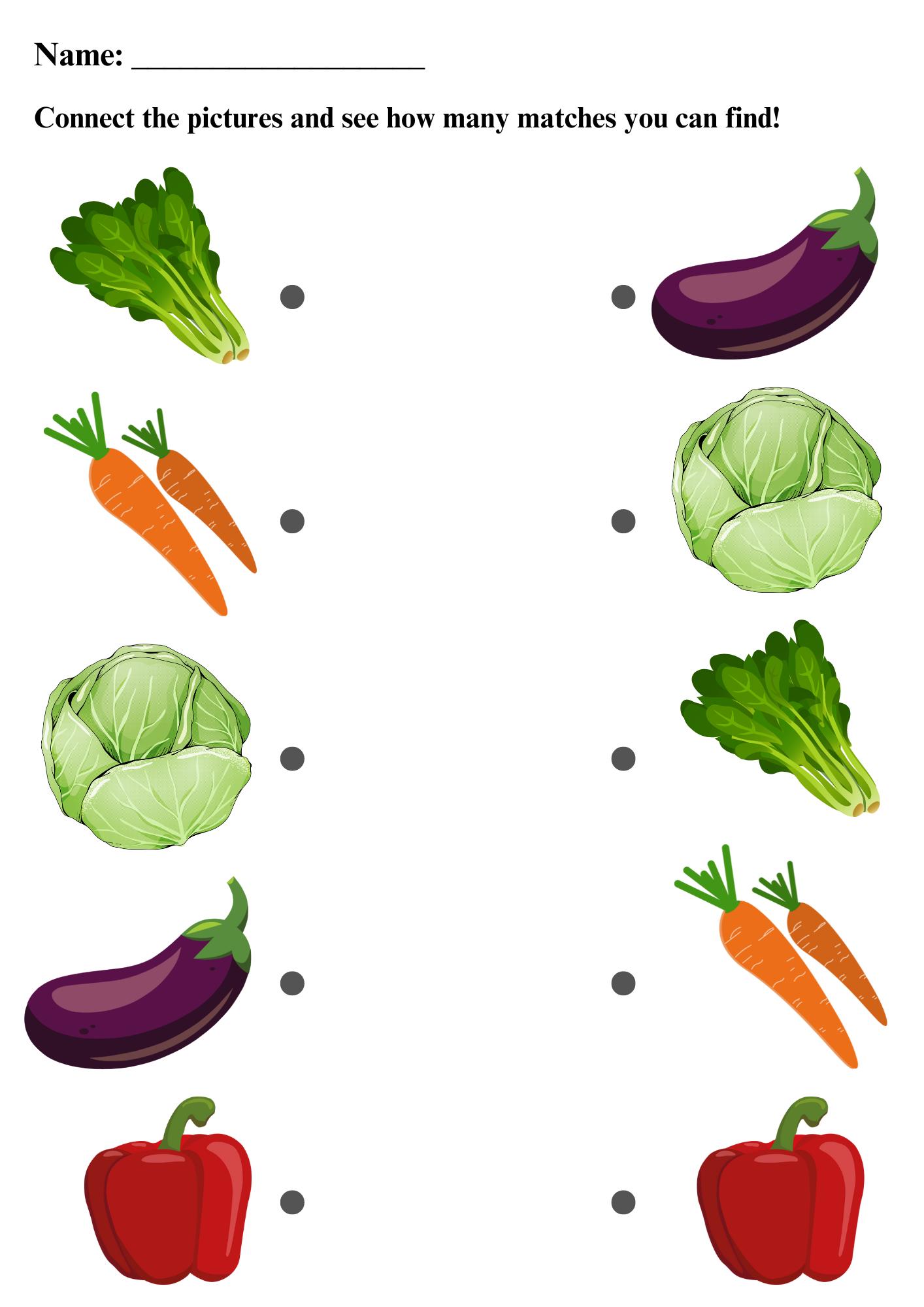 Matching Pictures Activity Sheets - Etsy