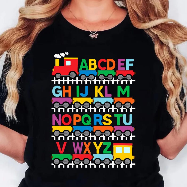 Colorful Alphabet PNG Bundle, Train ABC Letters Sublimation | Preschool ...