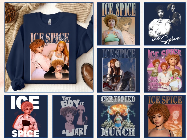 Ice Spice Png, Ice Spice T Shirt Design PNG Instant Download 300 Dpi ...
