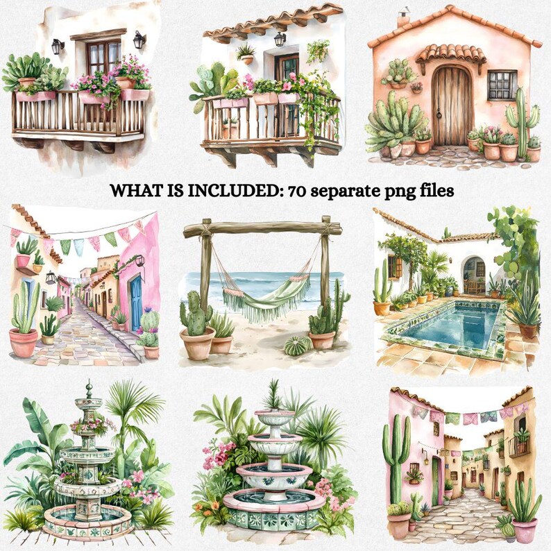 Watercolor Viva Mexico Clipart Bundle, Cinco De Mayo, Mexico Clip Art ...