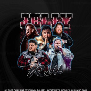 Jelly Roll Png, Vintage Jelly Roll Bootleg Png Bundle, Jelly Roll Music ...