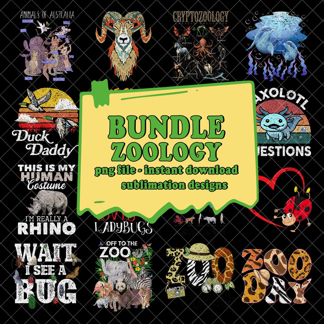 Zoo Day PNG Bundle, Zoology Digital Download, Zoology Sublimation ...