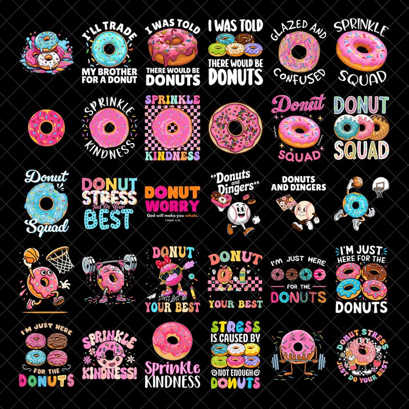 Donut Svg - Etsy