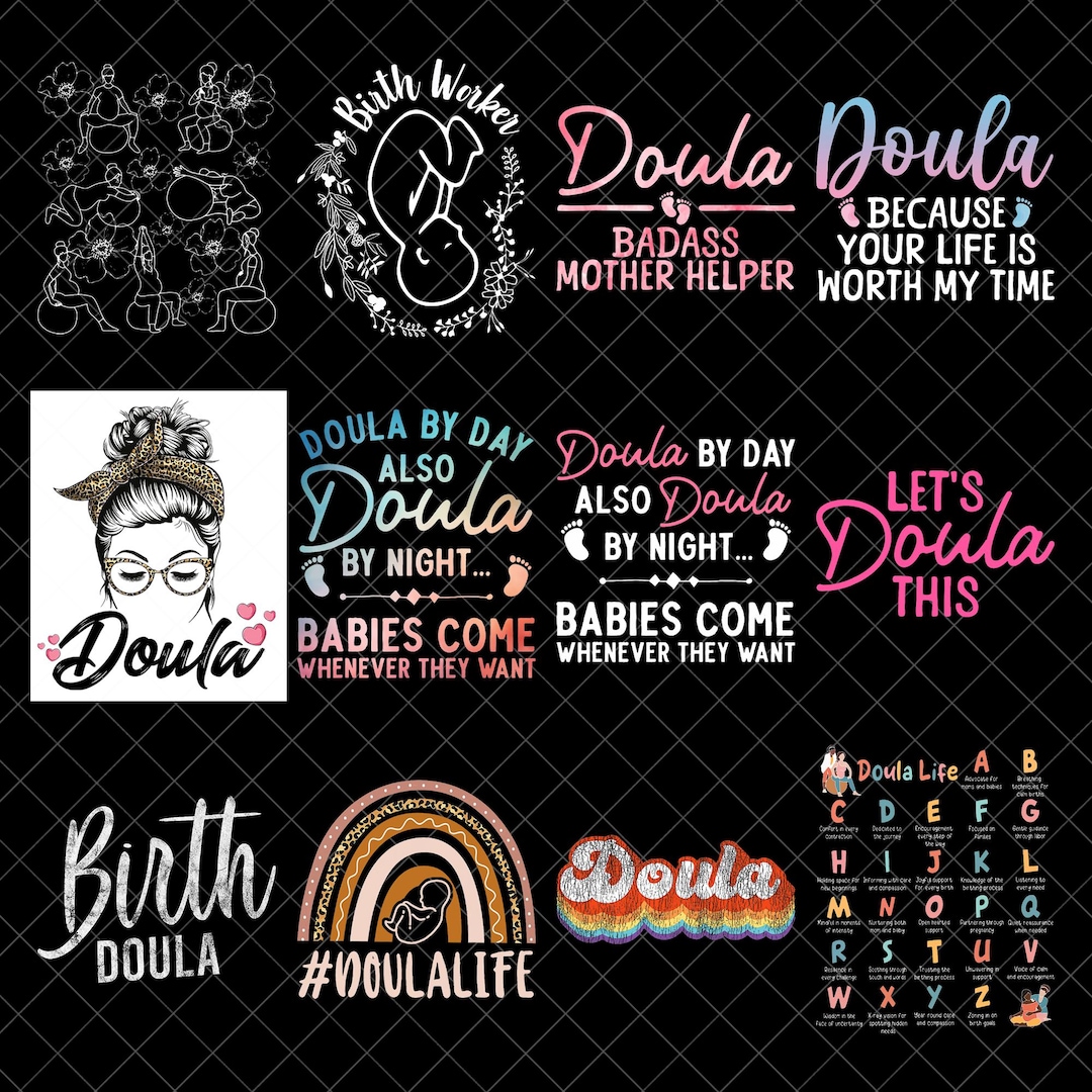Doula PNG Bundle, Birth Worker Sublimation, Doula Life Quotes Png ...