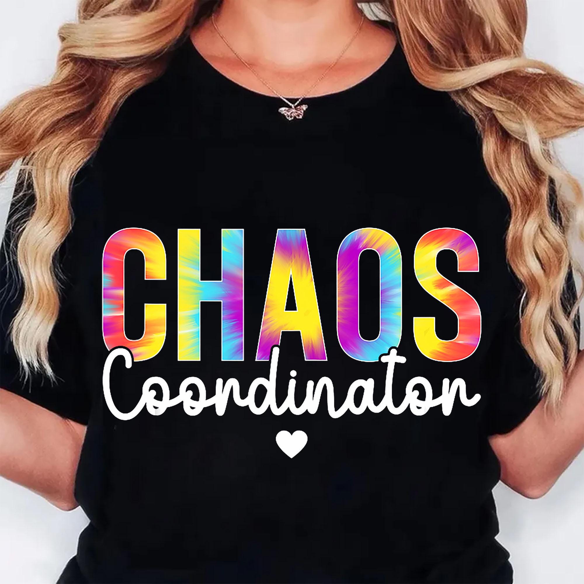 Chaos Coordinator Png Bundle, Funny Chaos Quotes PNG, Rainbow ...