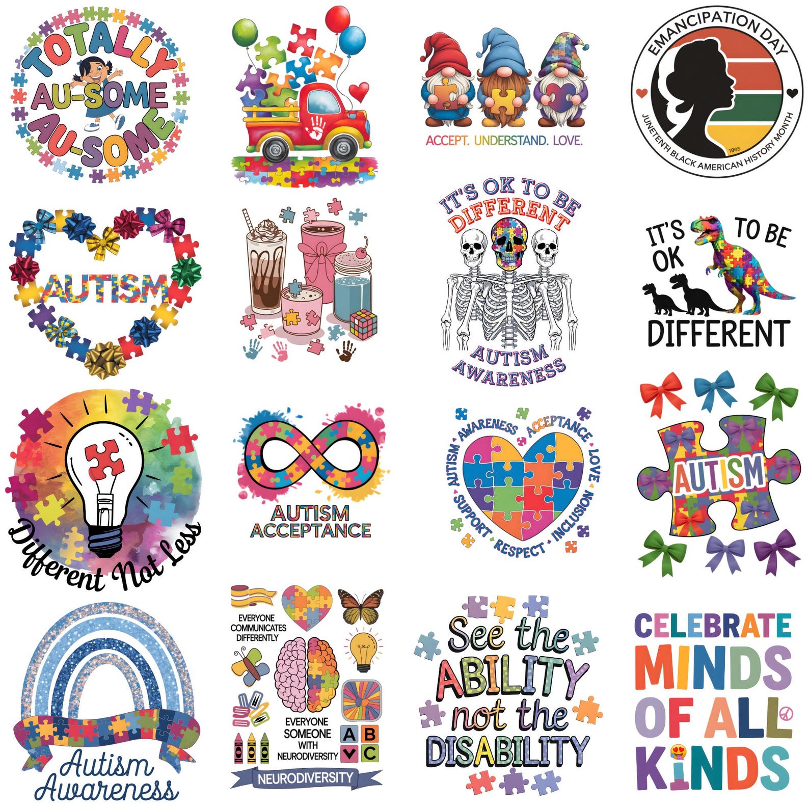 150+ Autism Awareness Png Bundle, Autism Quotes Png, Autism T-shirt ...