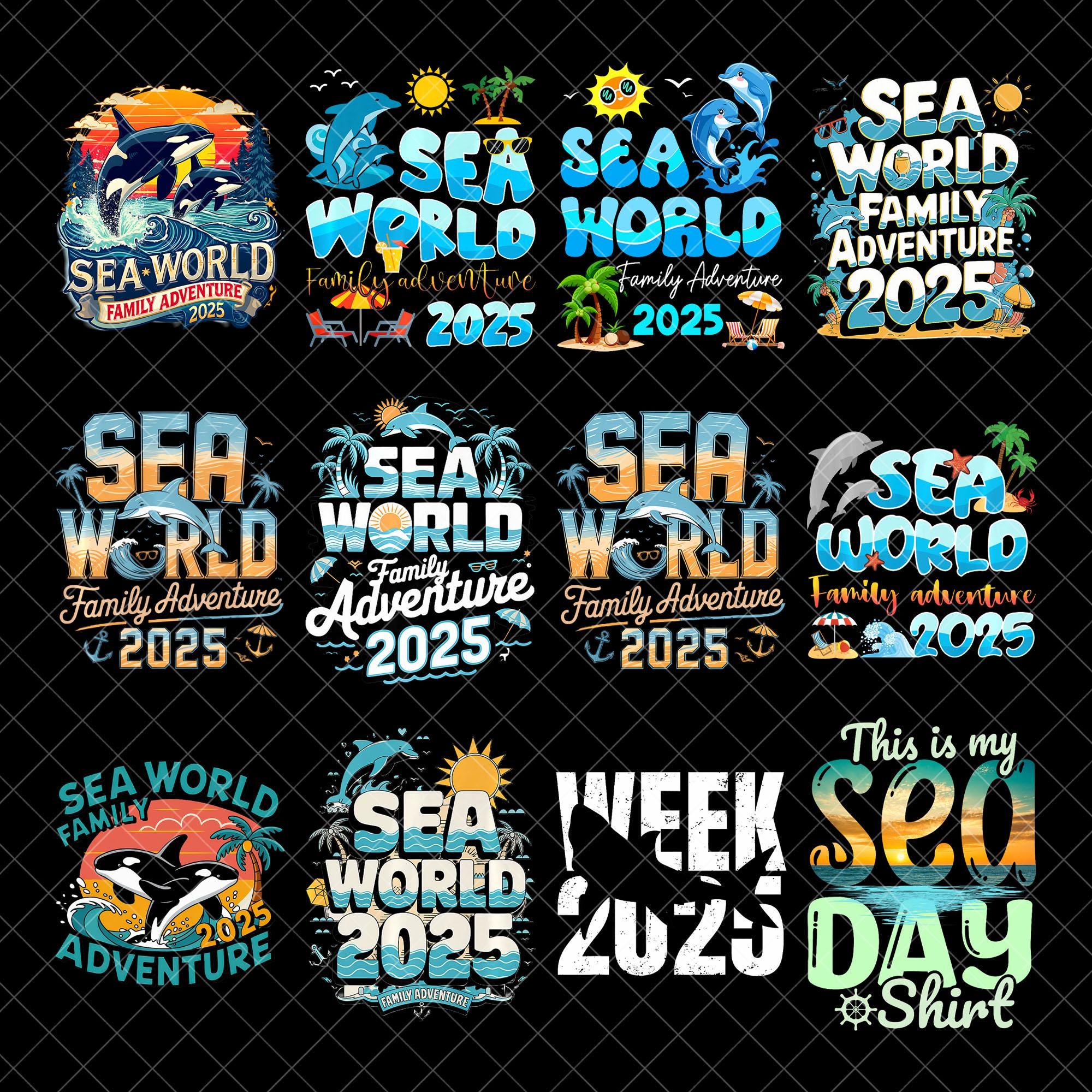 Sea World Family Adventure 2025 Png Bundle, Seaworld Adventure Png ...