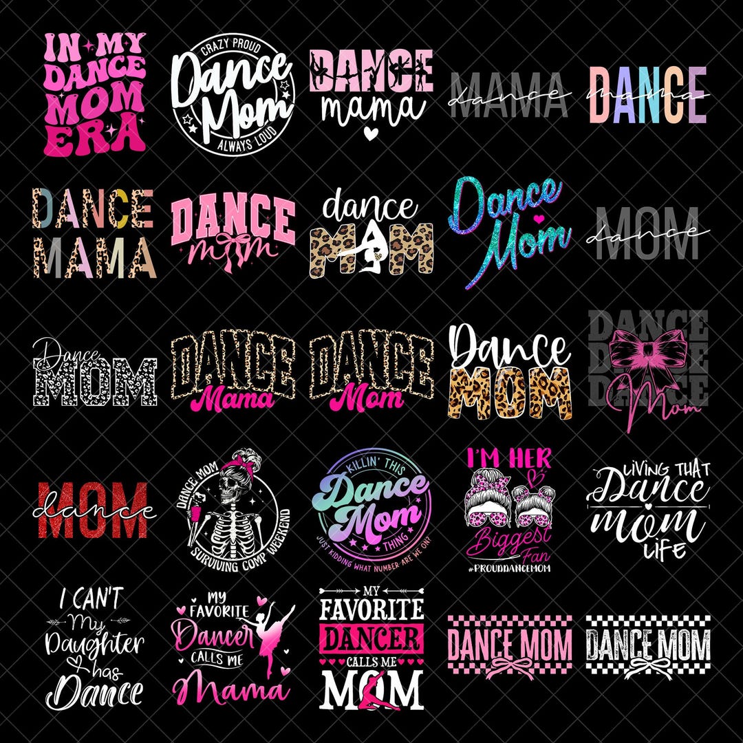 Dance Mom Png Bundle, Varsity Dance Mom Shirt Design Png, Preppy Dance ...