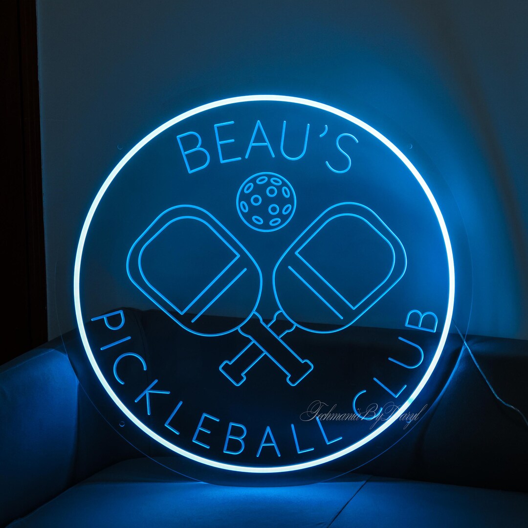 Custom Pickleball Neon Sign,pickleball Racket,birthday Gift for Dad ...