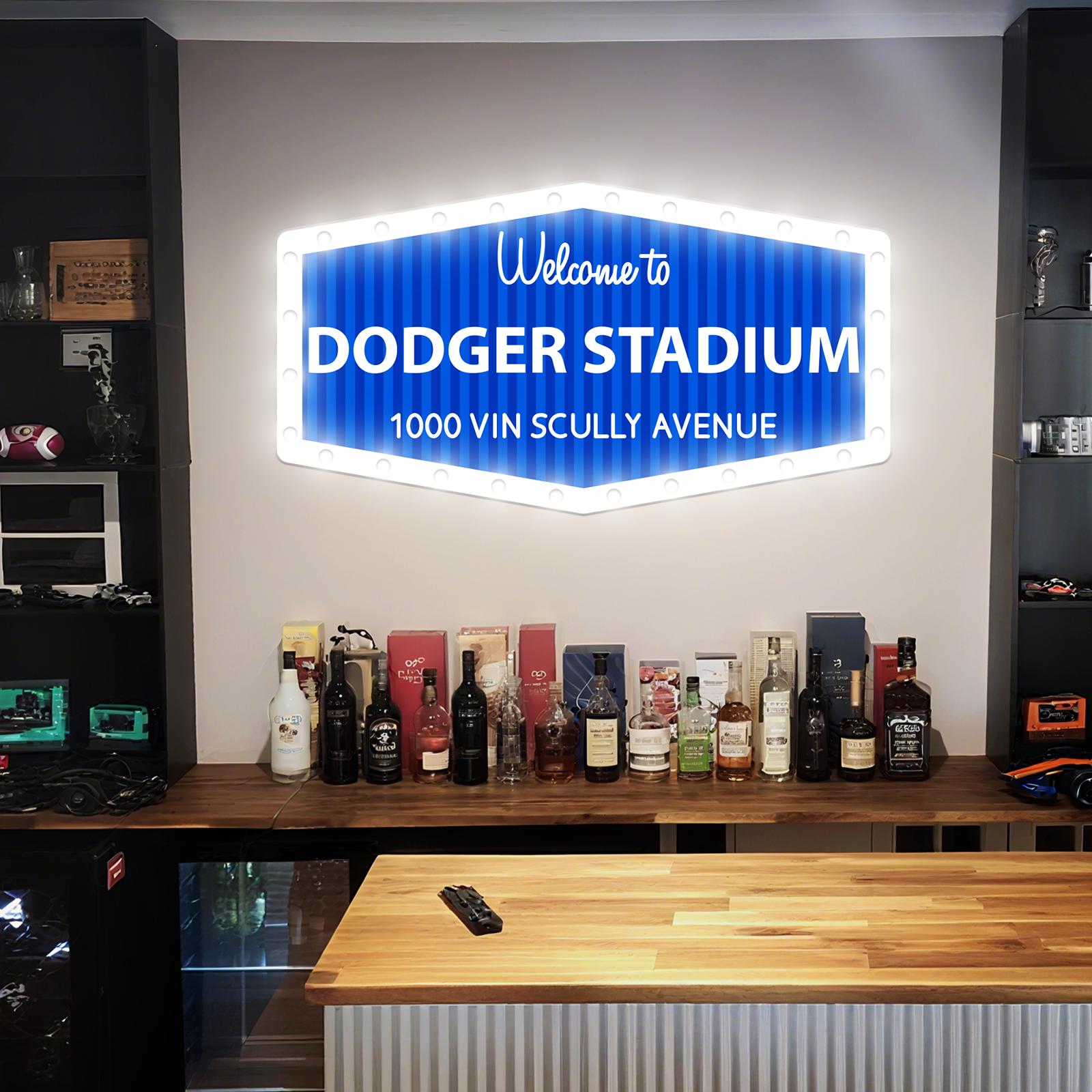 Dodger Stadium LED Neon Sign: Baseball Fan Gift, Man Cave Decor - Etsy