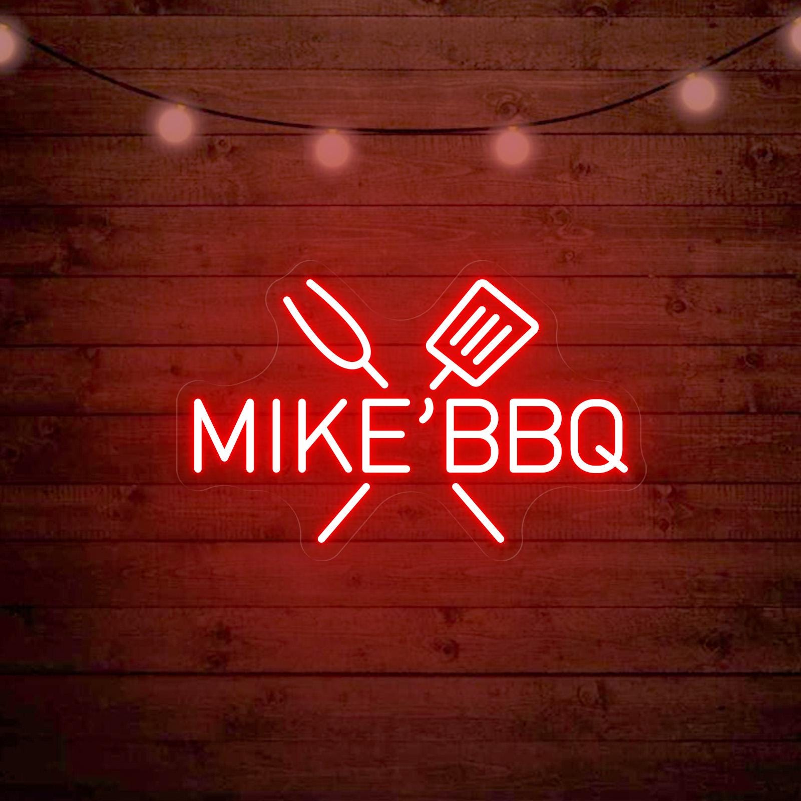 Personalized Barbecue Neon Sign, Custom BBQ Name Neon Sign,grill Sign ...