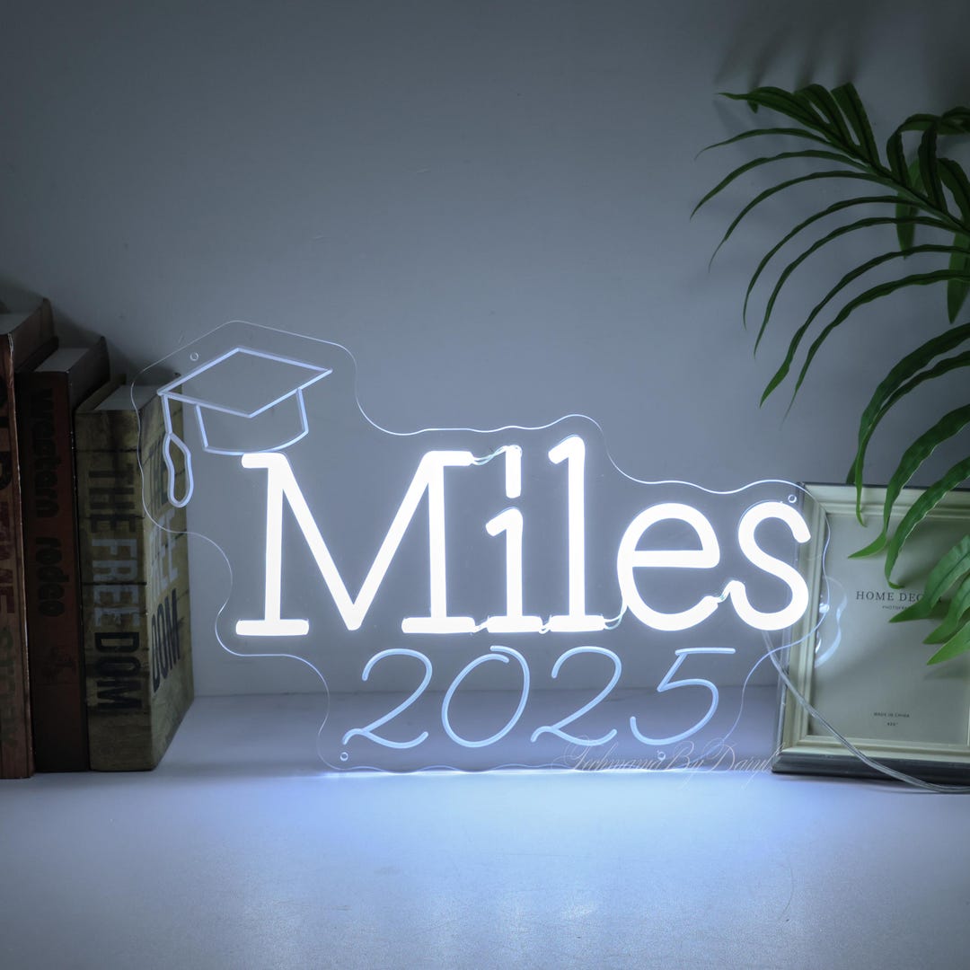 Custom Name Graduate Neon Sign,graduation Party Wall Decor,personalized ...
