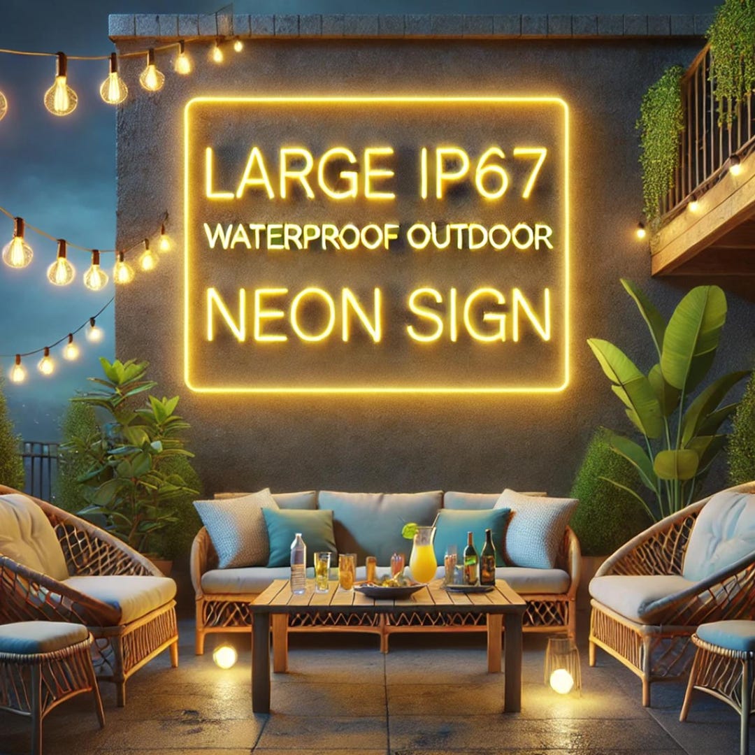Custom Waterproof Outdoor Led Neon Sign,waterproof Patio Neon Sign ...