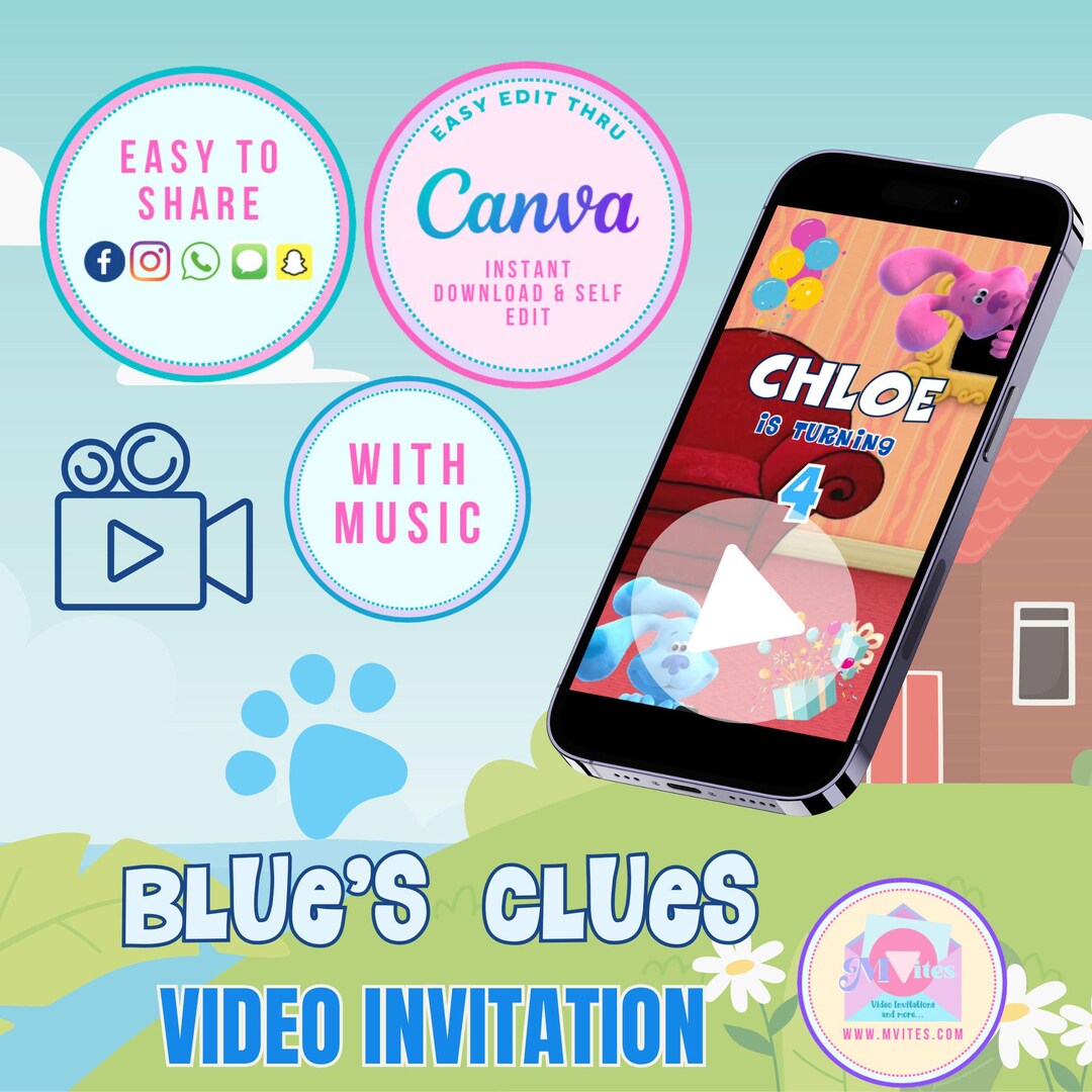 Video Invitation Template Editable Video Invitation Animated Invitation ...