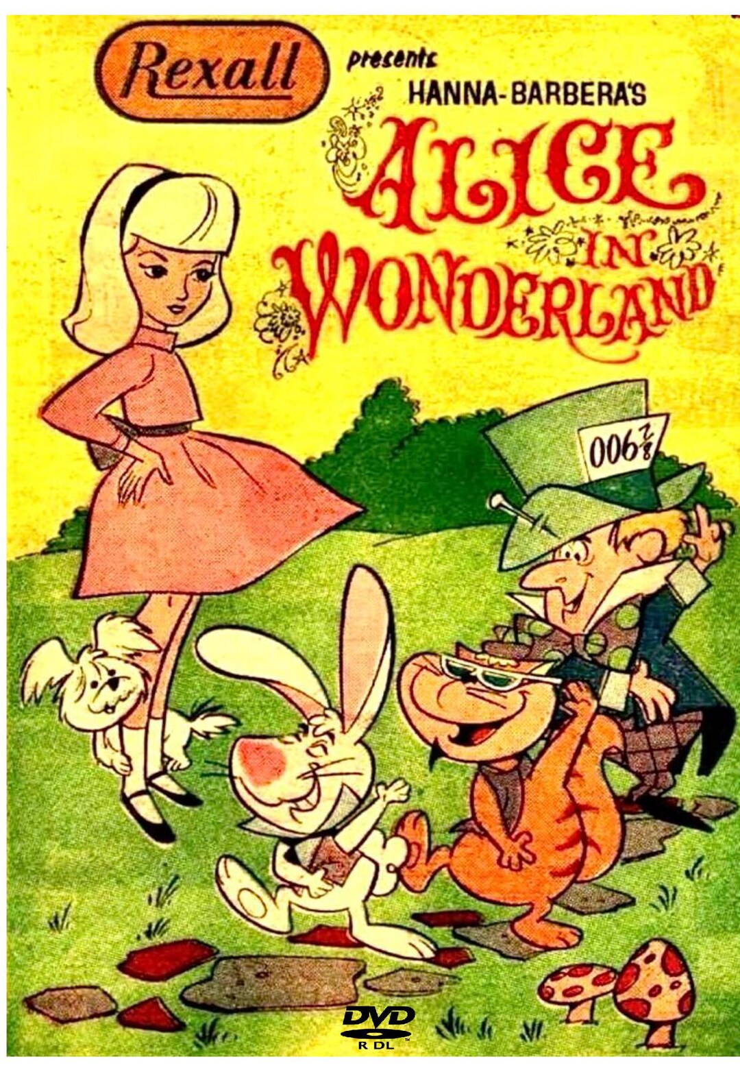 Alice in Wonderland 1966 DVD TV Special Musical Cartoon With Original ...