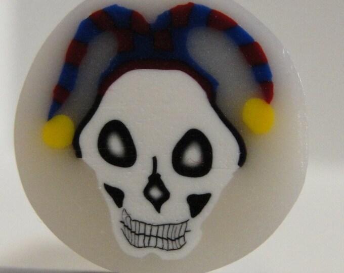 Polymer Clay Jester Skull Cane - Etsy