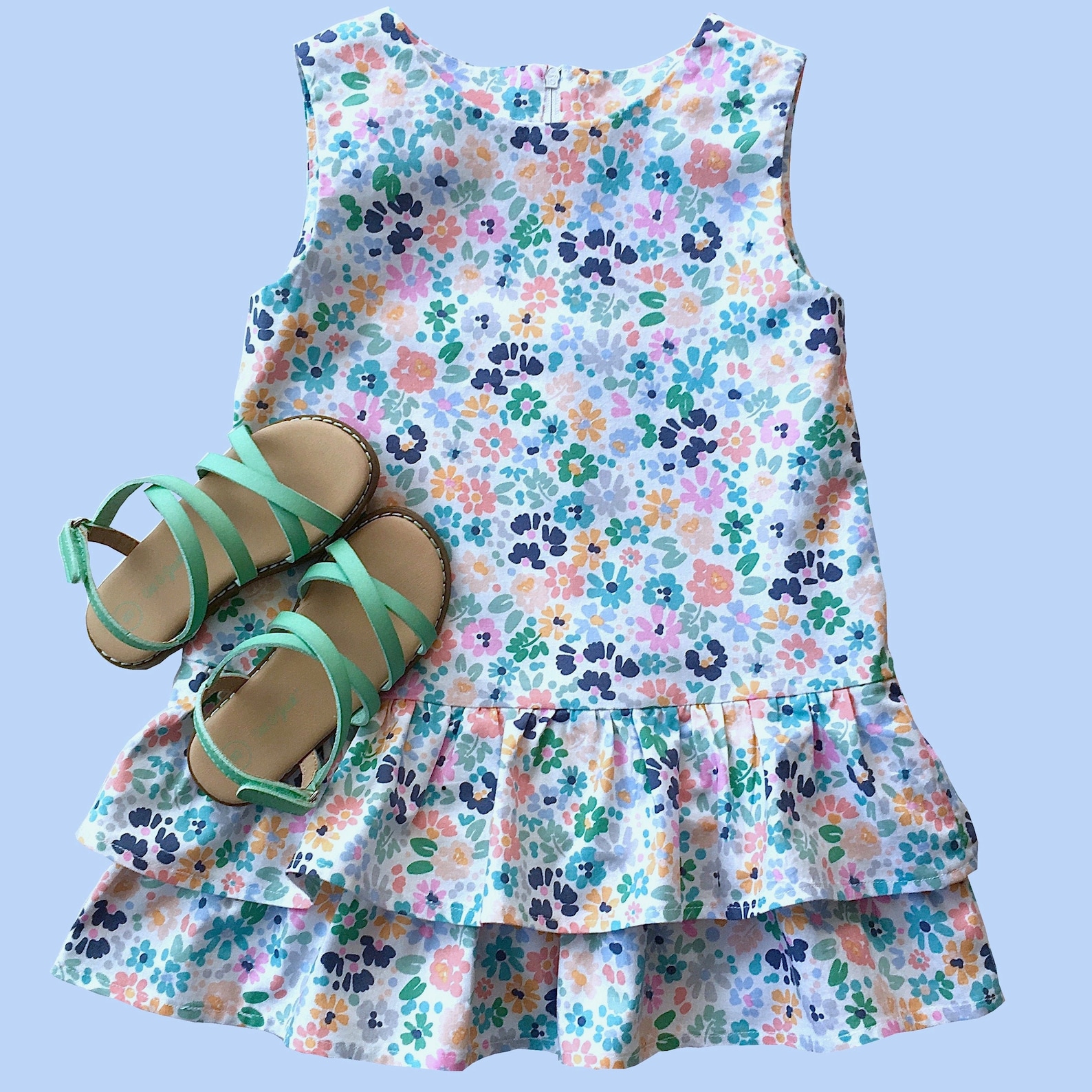 Girls Dress Pattern, the MURIELLE DRESS, Girl's Sewing Pattern, Instant ...