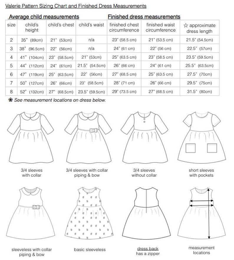 Girls Dress Pattern, the VALERIE DRESS, Instant Download PDF, Toddler ...