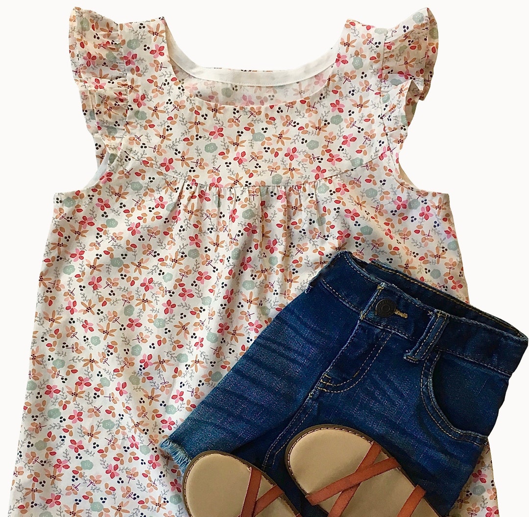 Girls Blouse Pattern, the KELSIE Pattern , Sewing Pattern, Toddler ...
