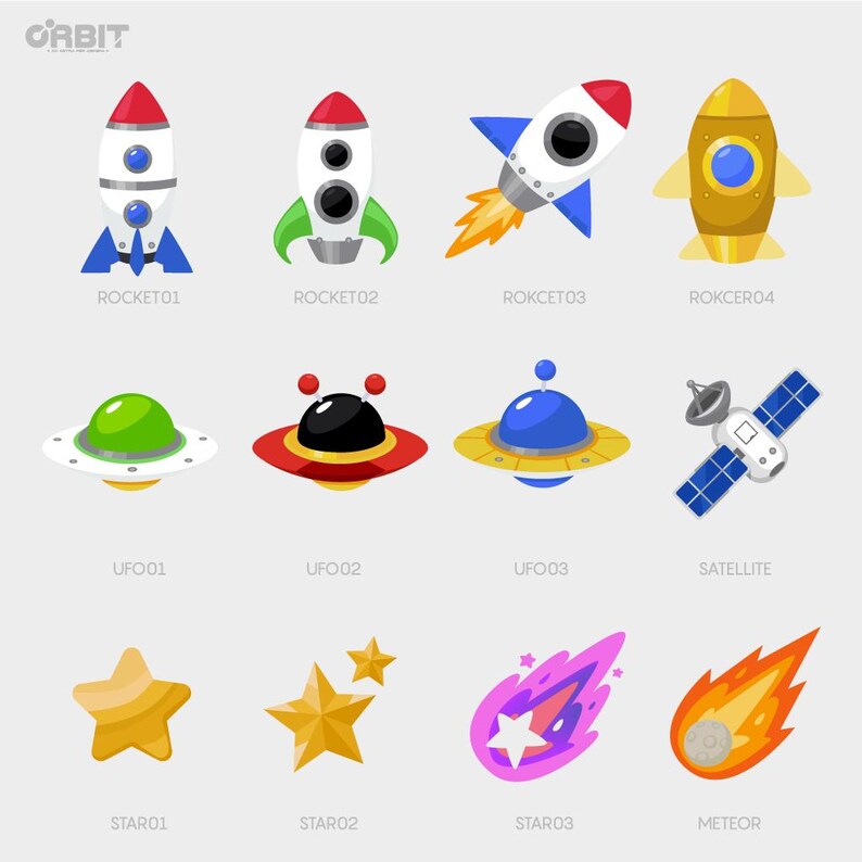 Astronaut Clipart, Space Clipart, Outer Space Clipart Set, Planets ...