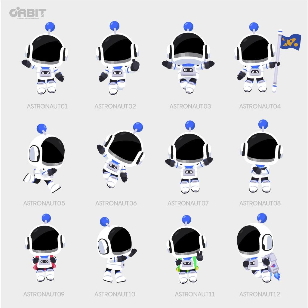 Astronaut Clipart, Space Clipart, Outer Space Clipart Set, Planets ...