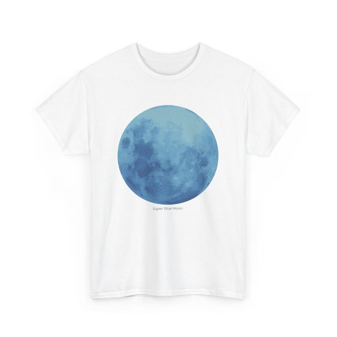 Blue Moon Tee, Super Blue Moon Tee - Etsy