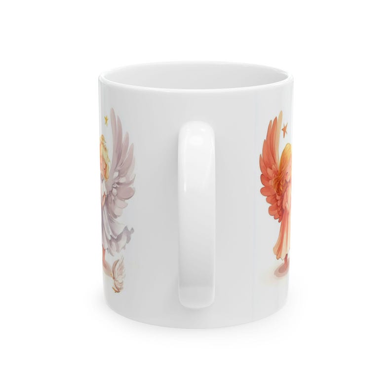 Five Angels Mug, Heavenly Cherub Coffee Cup, Guardian Angel Tea Mug ...