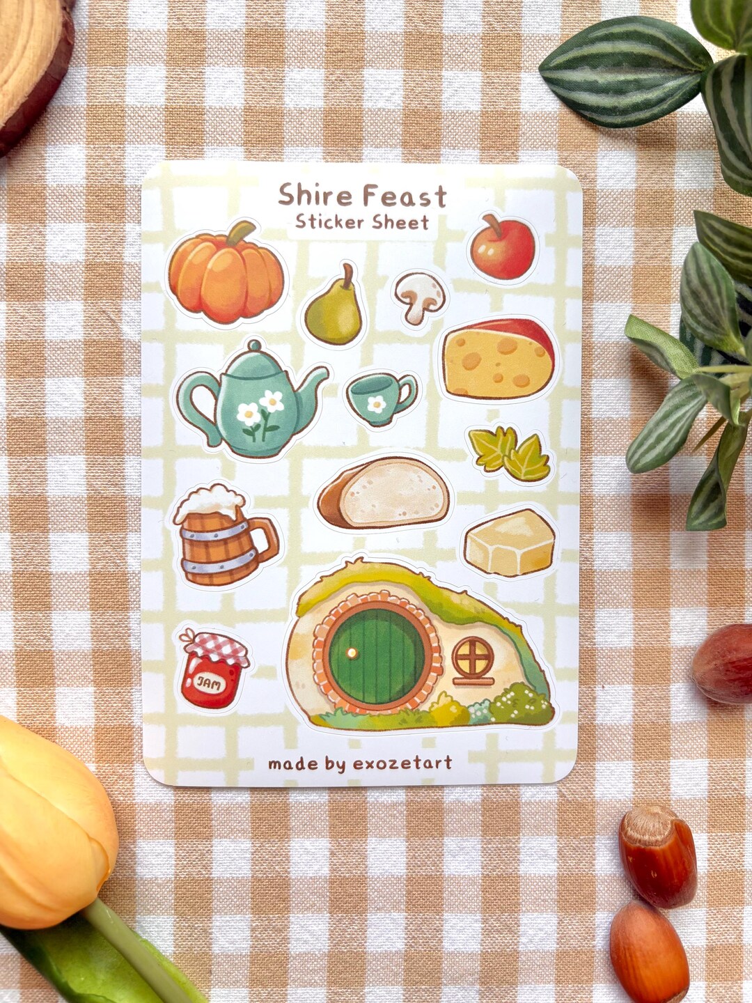 Shire Feast Sticker Sheet - Sticker Sheet for Journaling, Planning ...