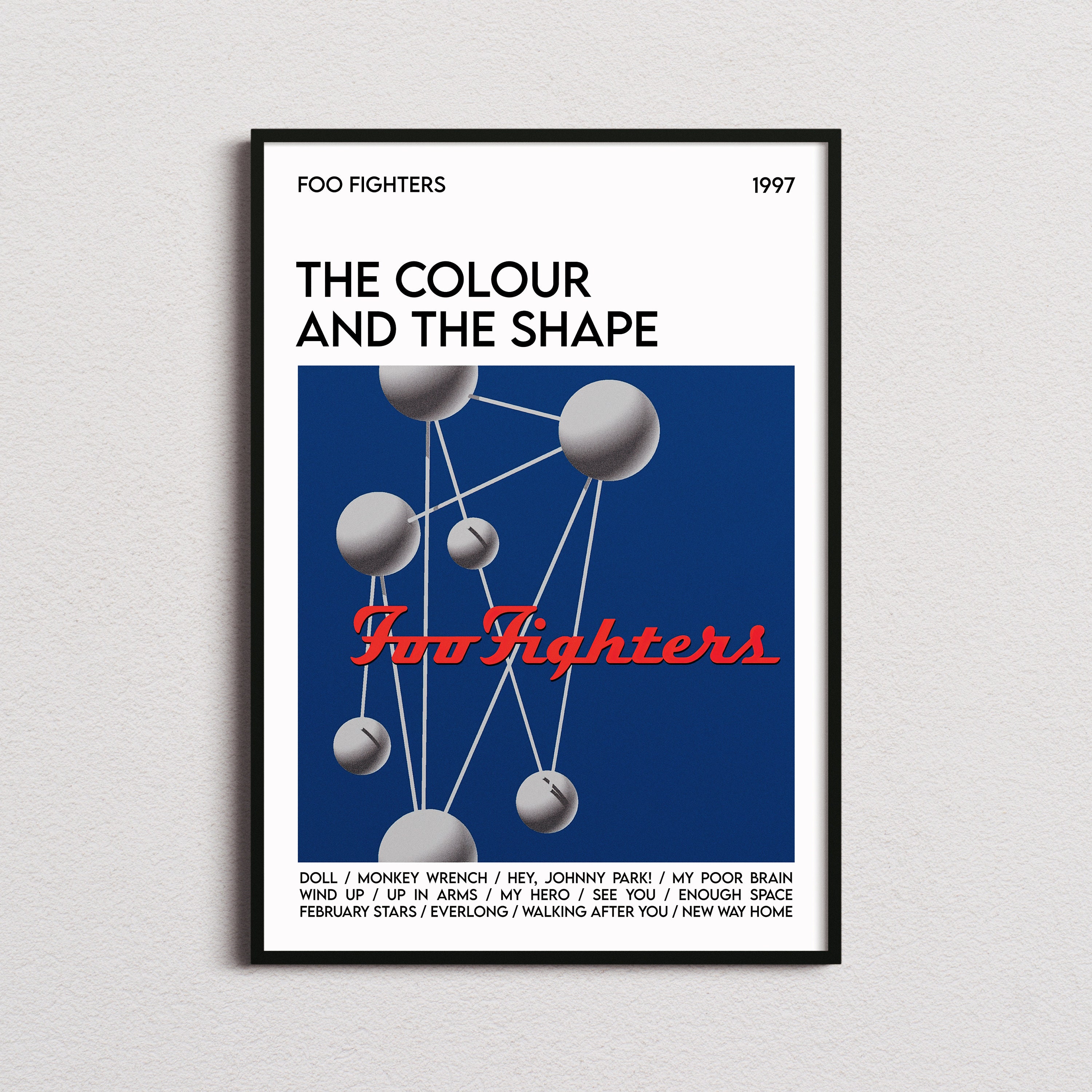 Foo Fighters the Colour and the Shape Album Print, Foo Fighters Poster ...