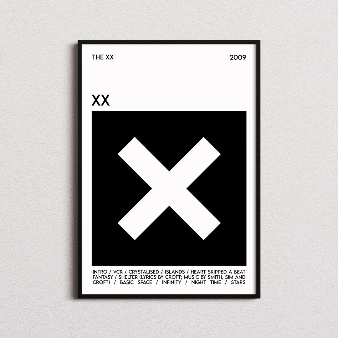 The XX Album Print, the Xx Poster, the Xx Print, the Xx Wall Art, the ...