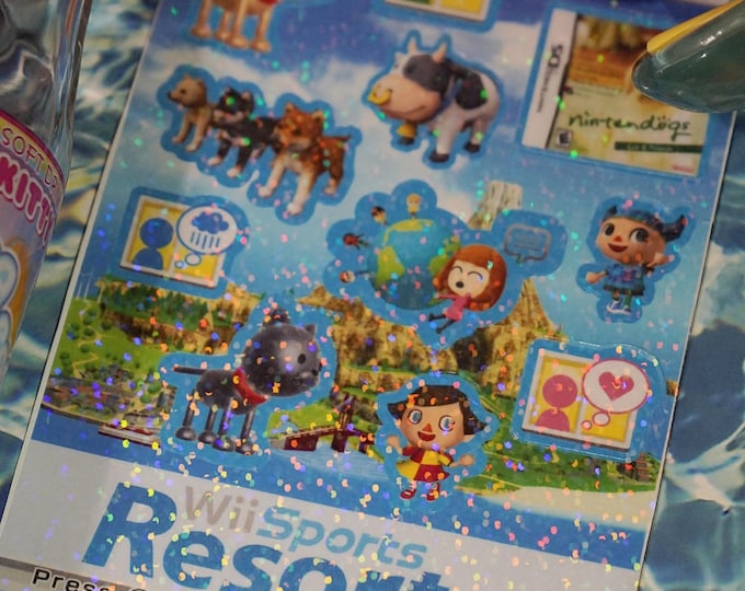 Nostalgic Nintendo Sticker Sheet - Etsy