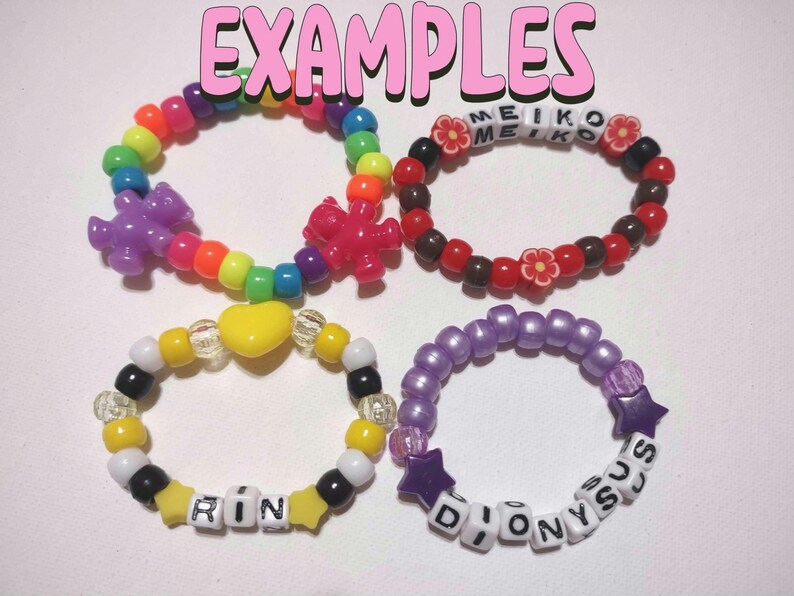 Customizable Kandi Bracelets - Etsy