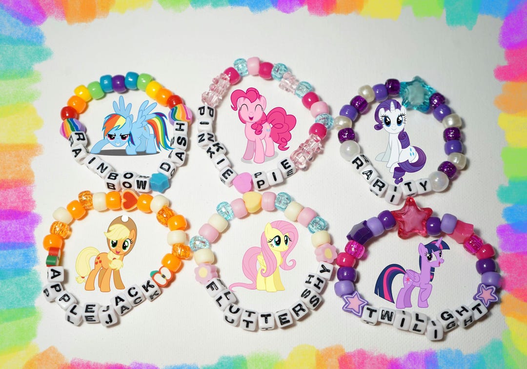 My Little Pony Kandi Bracelets - Etsy
