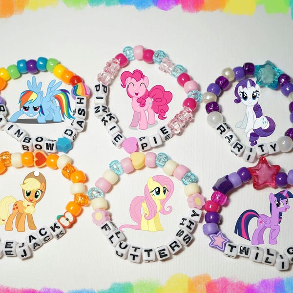 Custom Character/fandom/name Kandi Bracelets - Etsy Canada