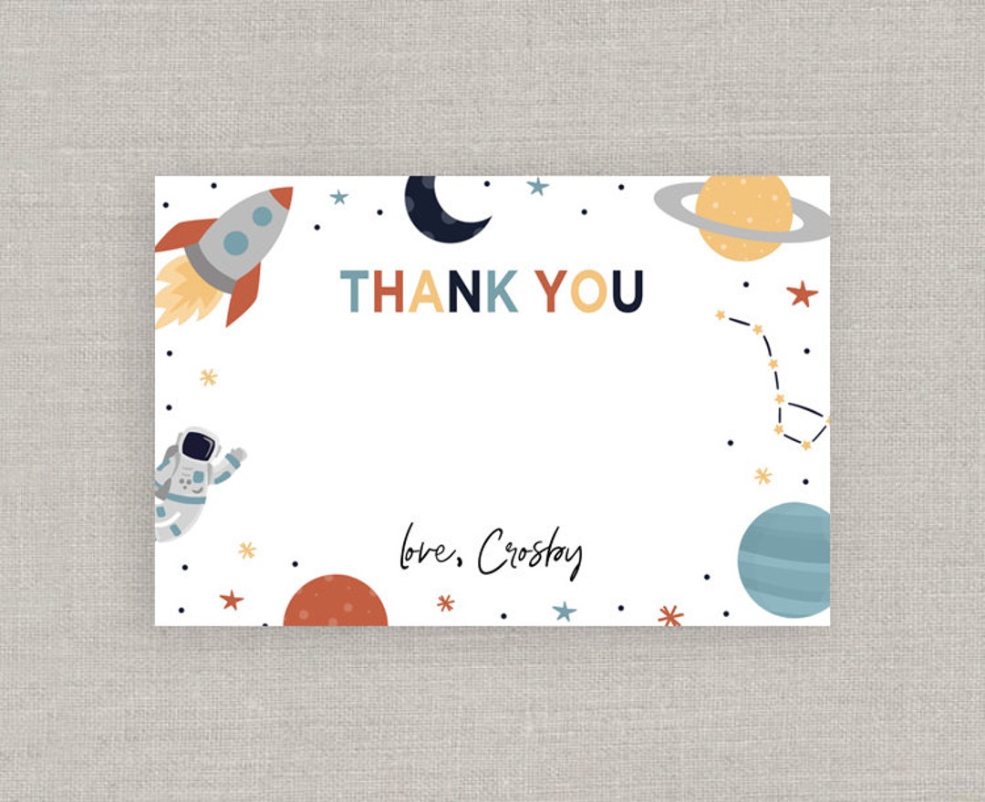 Space Thank You: Instant Download - Etsy