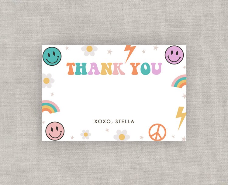 Editable Happy Face Birthday Invitation Template: Instant Download - Etsy