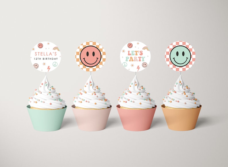 Editable Happy Face Party Birthday Invitation Template: Instant ...