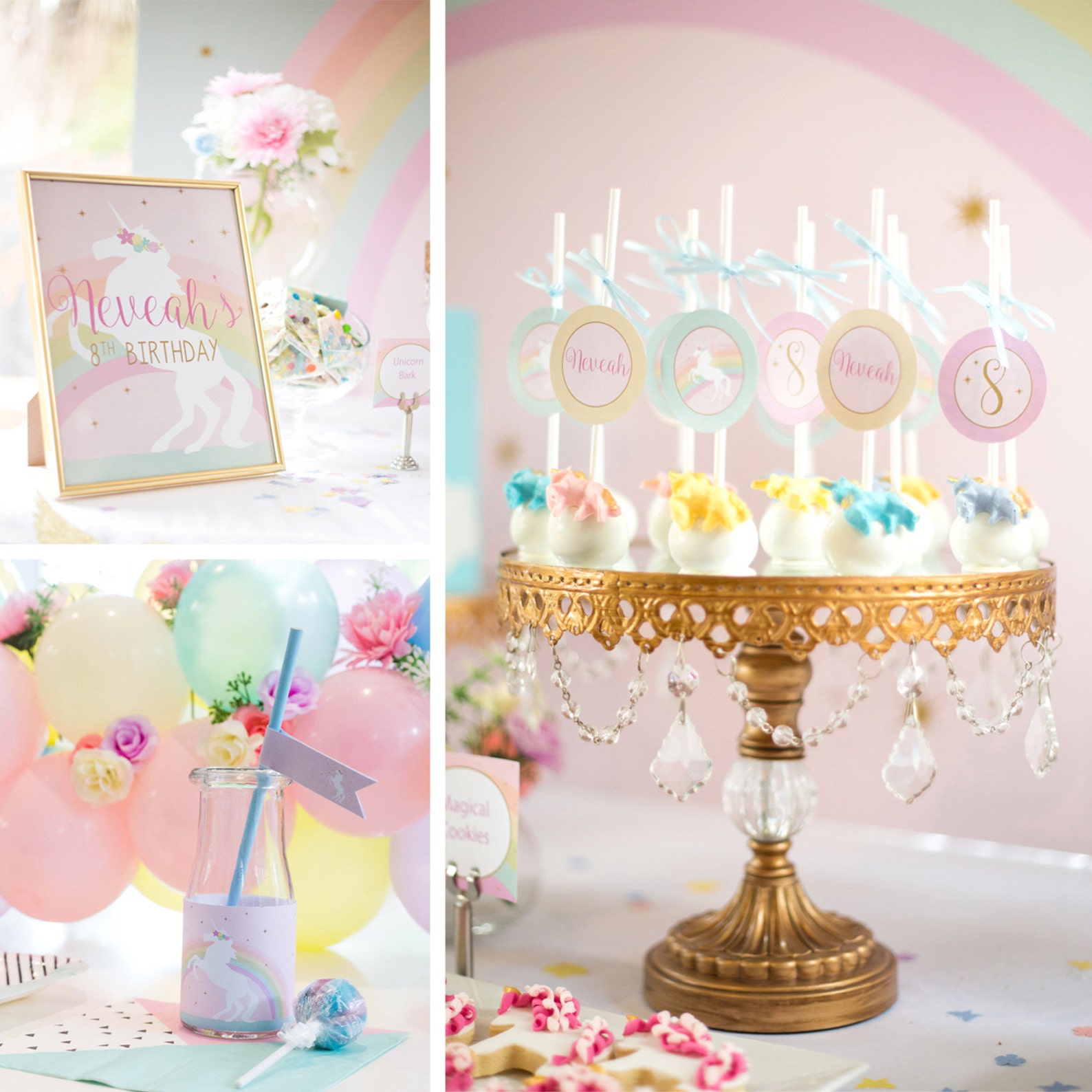 Magical Unicorn Party Collection DIY - Etsy