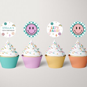 Editable Happy Face Birthday Invitation Template: Instant Download - Etsy