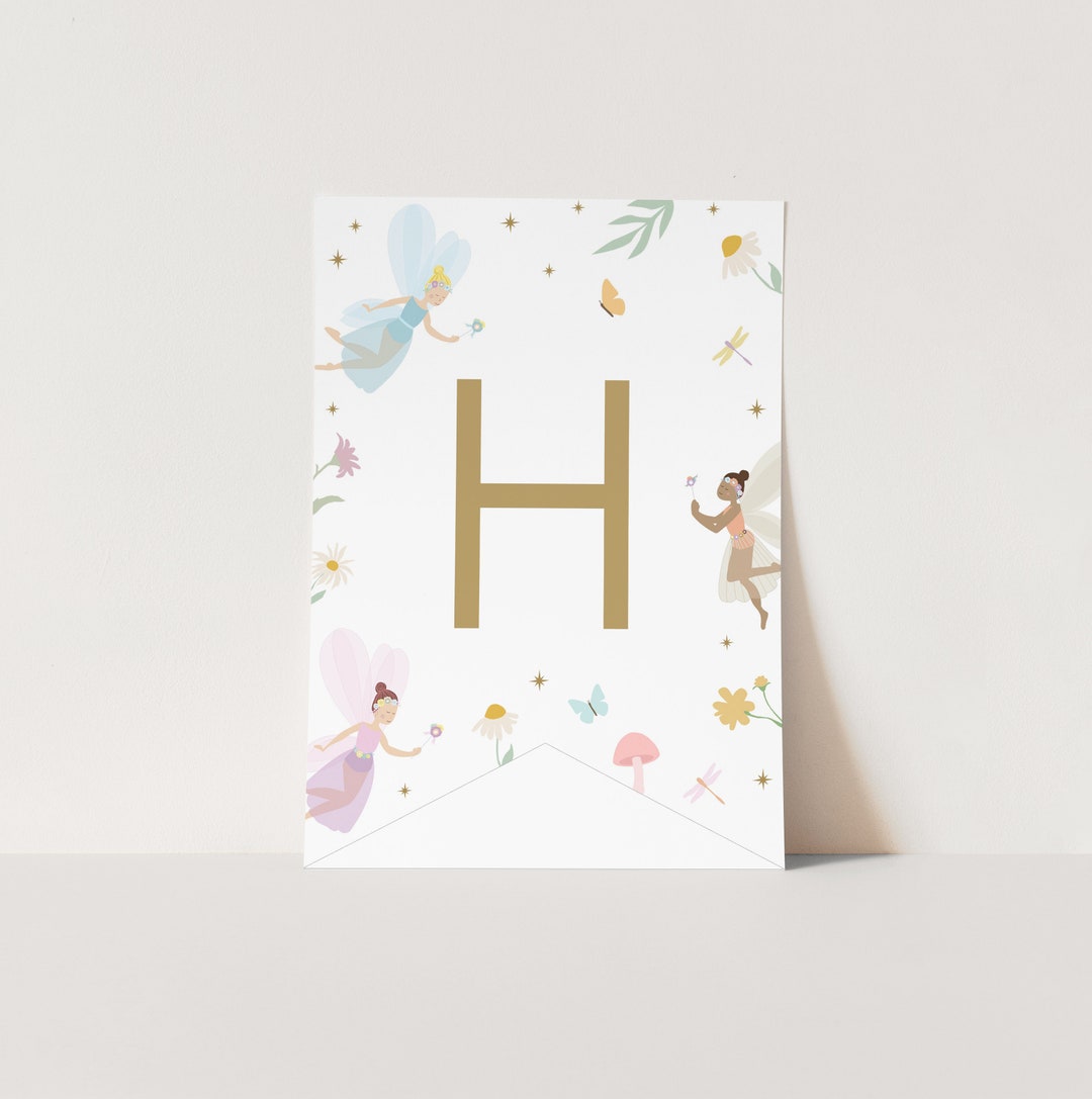 Editable Fairy Birthday Party Banner Template: Instant Download - Etsy